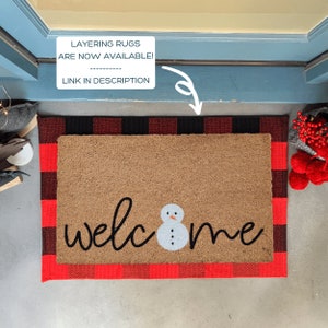 Snowman Doormat, Winter Doormat, Christmas Doormat, Patio Decor ...