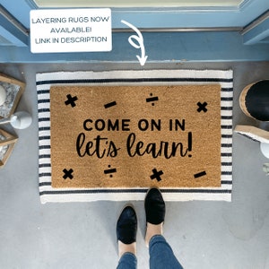 Classroom Doormat, Math Classroom Decor, Teacher Doormat for Classroom ...