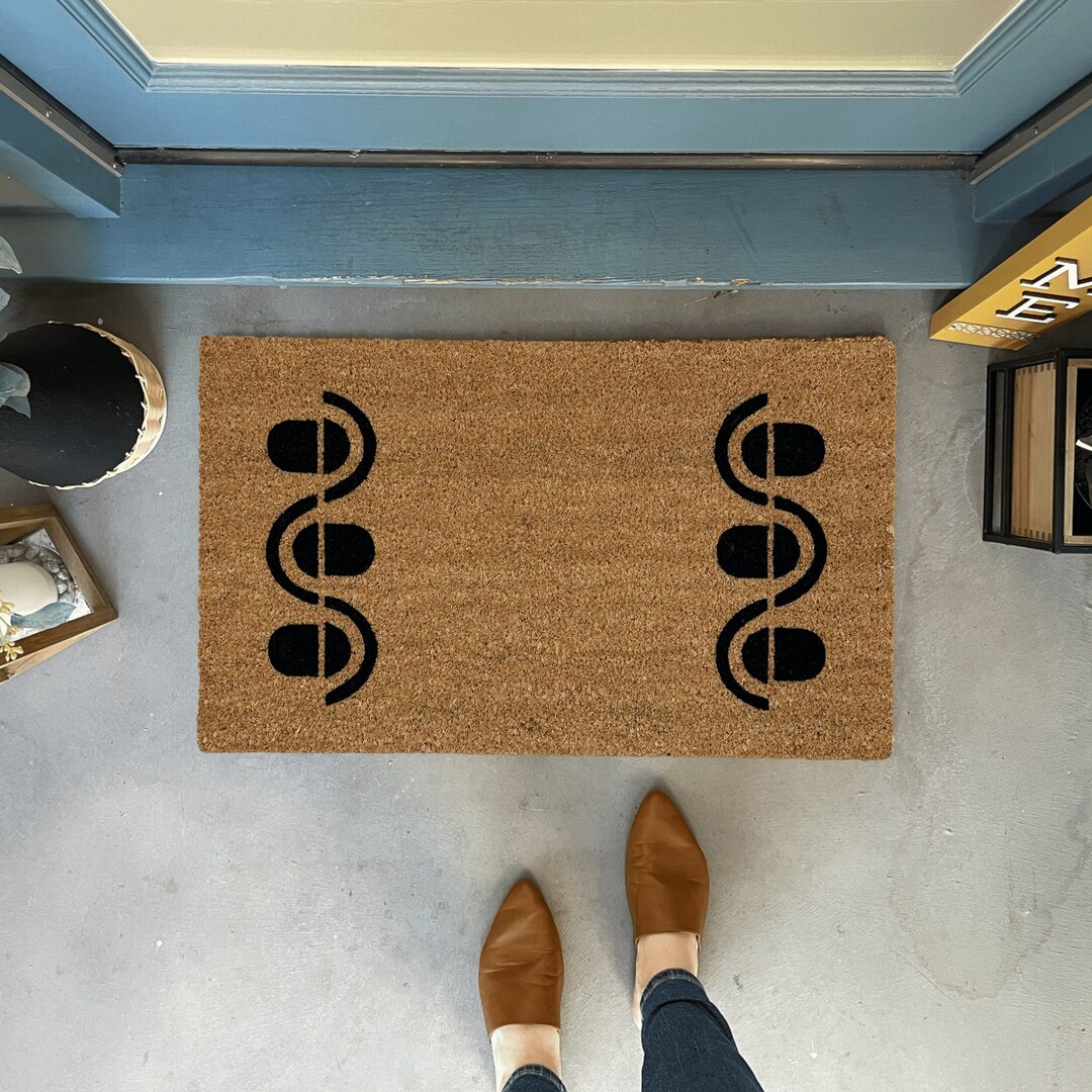 Boho Rug, Simple Welcome Mat, Summer Doormat Retro, Modern Porch Decor ...