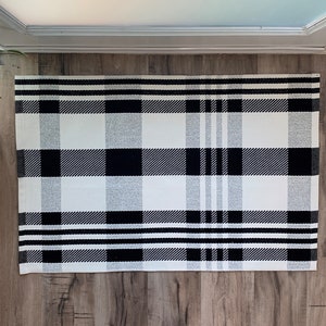 Buffalo Check Rug, Doormat Layering Rug, Buffalo Plaid Rug, Accent Rug ...
