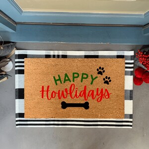 Dog Doormat, Christmas Doormat, Gift for Dog Mom, Doormats Funny ...