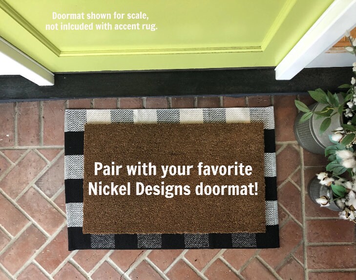 Doormat Layering Rug /buffalo Check Entry Rug / Buffalo Plaid | Etsy