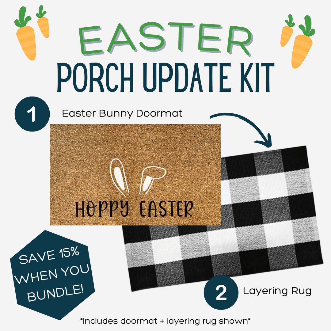 Doormat Bundle, Easter Doormat, Spring Doormat, Easter Door Decor ...