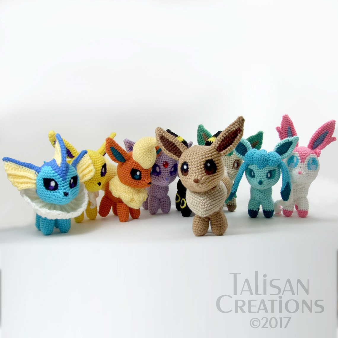 Pokemon Chibi Plushes: Eevee Vaporeon Jolteon Flareon - Etsy