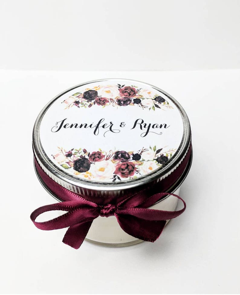 Wedding Favor Candles 25 Mason Jar Favors Bridal Shower Etsy