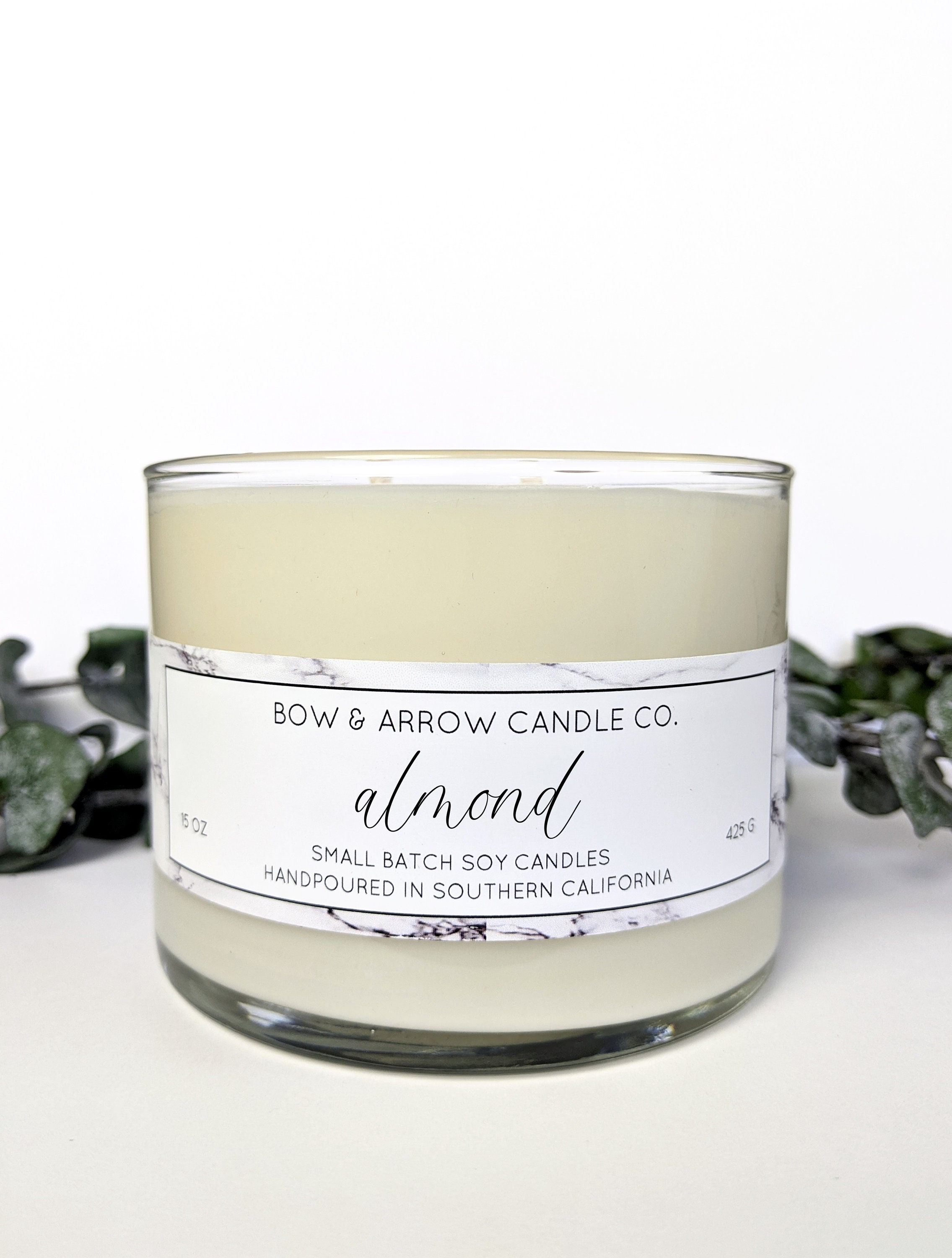 15 Oz Natural Soy Candle Almond Scented | 15 Oz Double Wick Candle ...