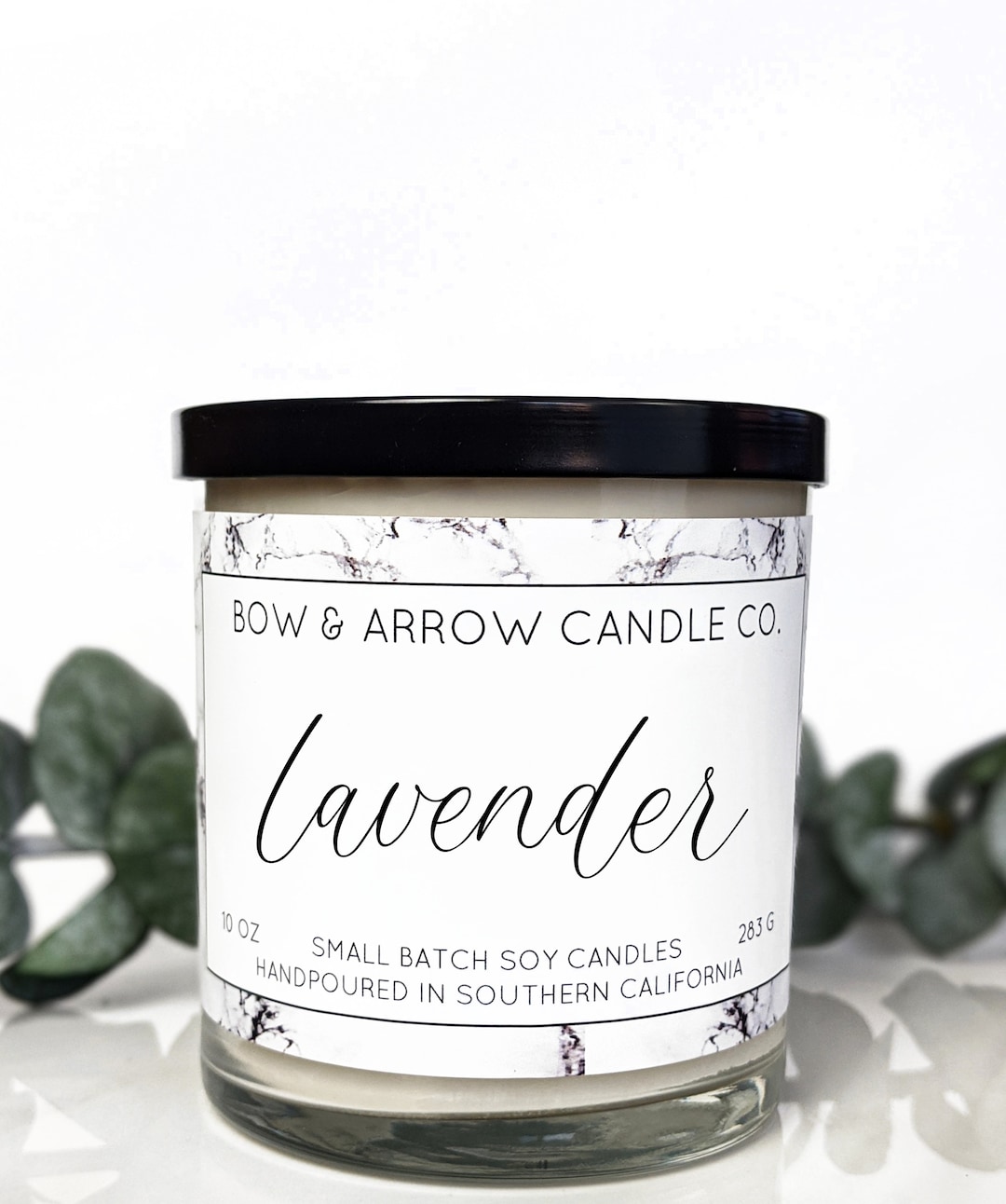 Soy Candle Lavender Scented | 10 Oz Jar Candle | Lavender Scented ...