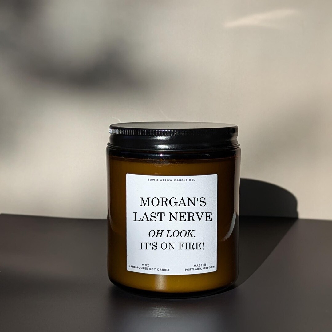 Custom Last Nerve Candle | Personalized Soy Candle With Funny Label ...