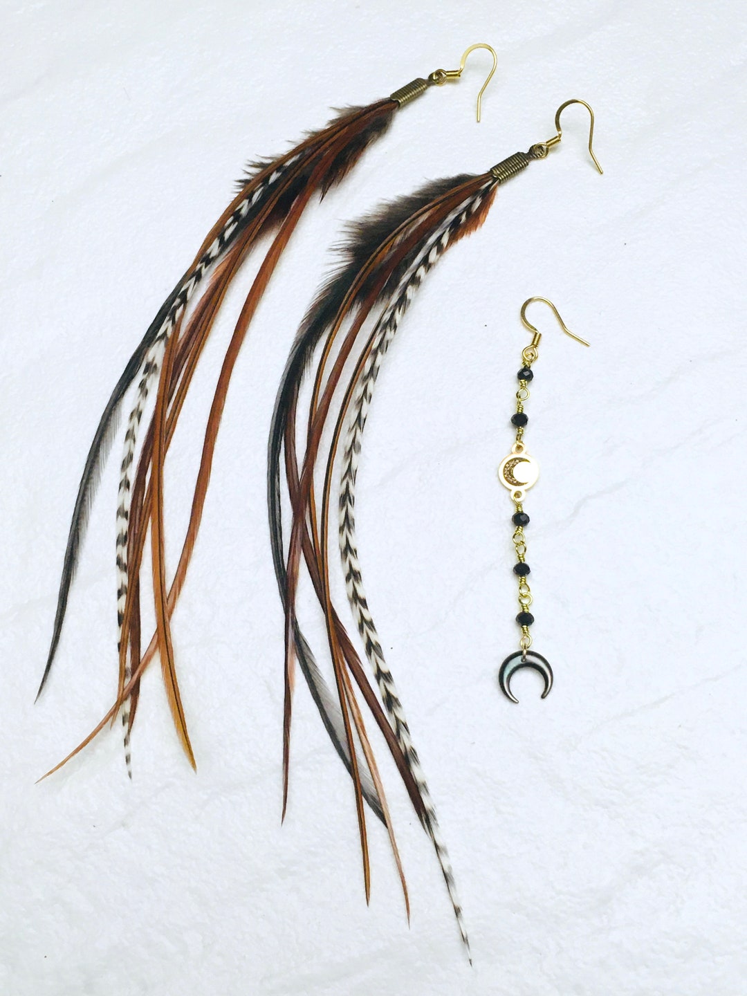 Pendiente de plumas naturales 6' u 8' / Plumas PREMIUM / Plumas finas y ...