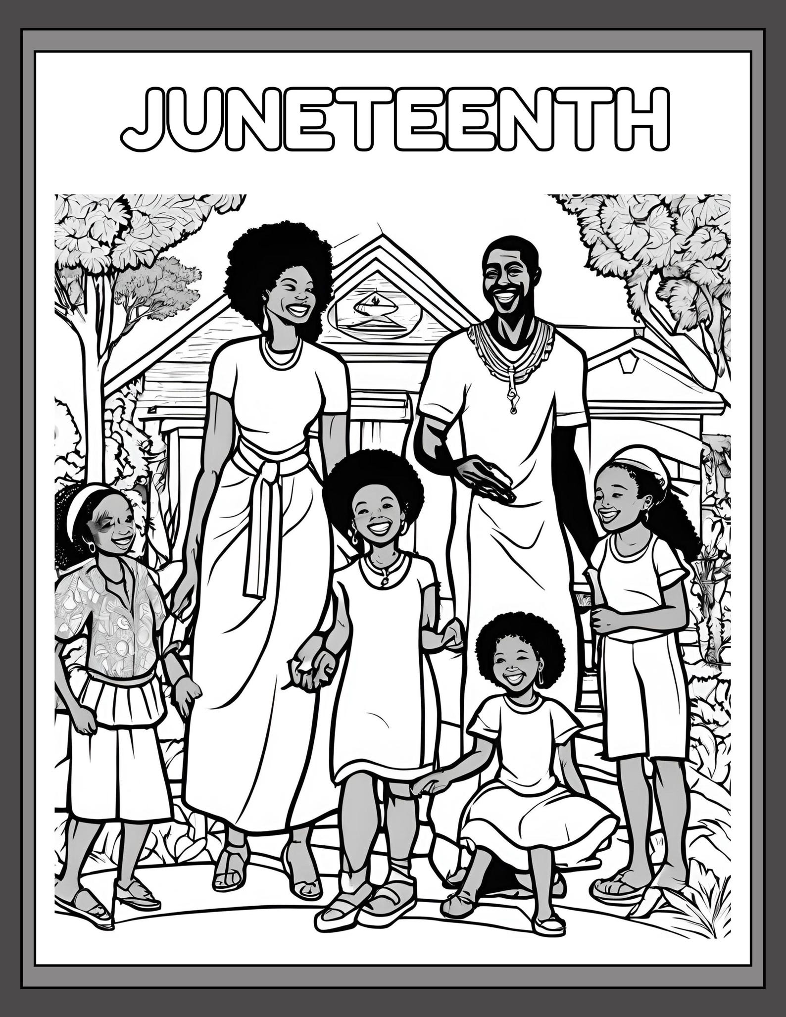 Juneteenth Coloring Pages - Etsy