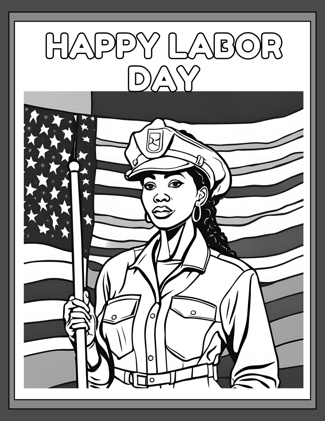 Labor Day Coloring Pages - Etsy
