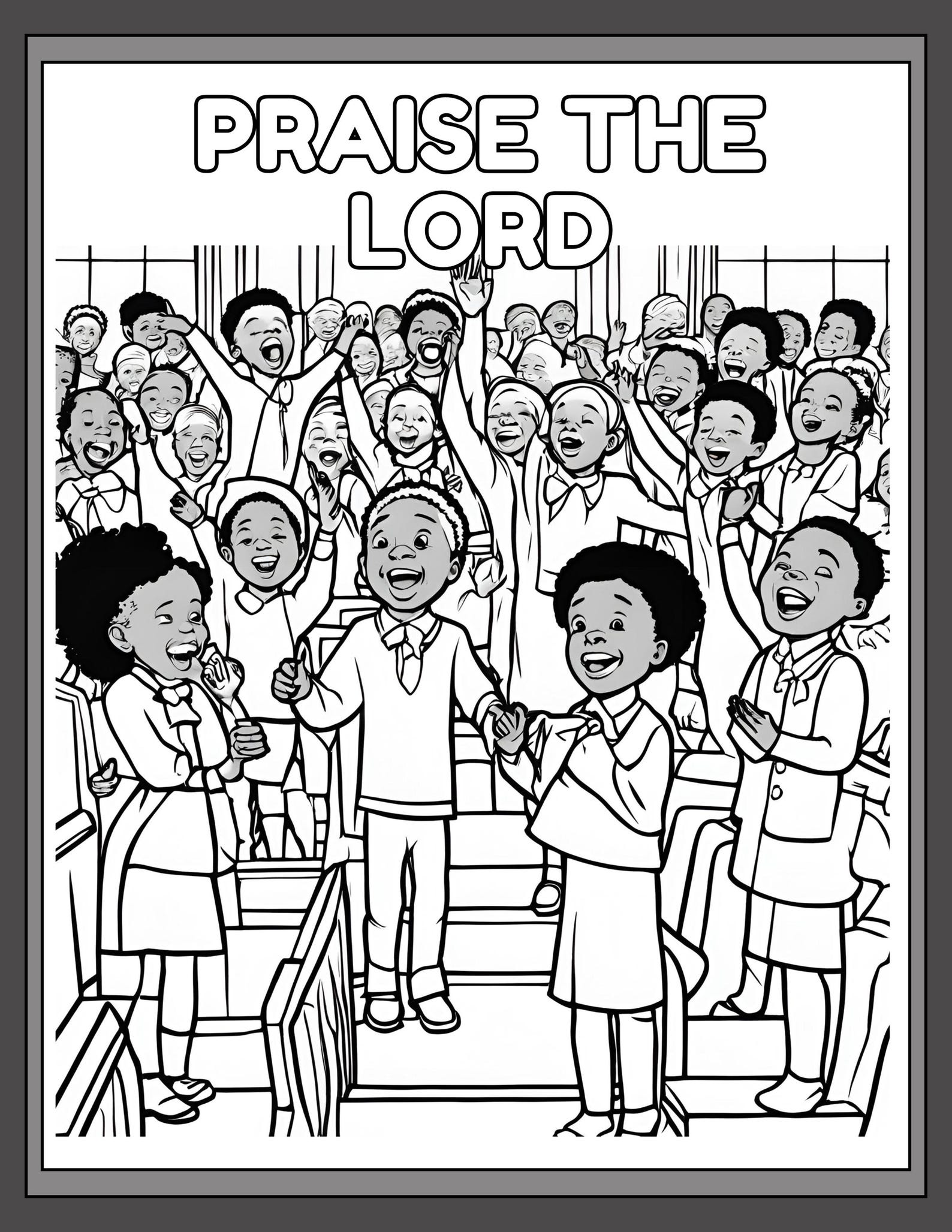 Praise the Lord Coloring Pages 2 - Etsy
