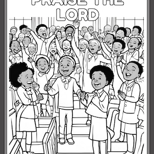 Praise the Lord Coloring Pages 2 - Etsy