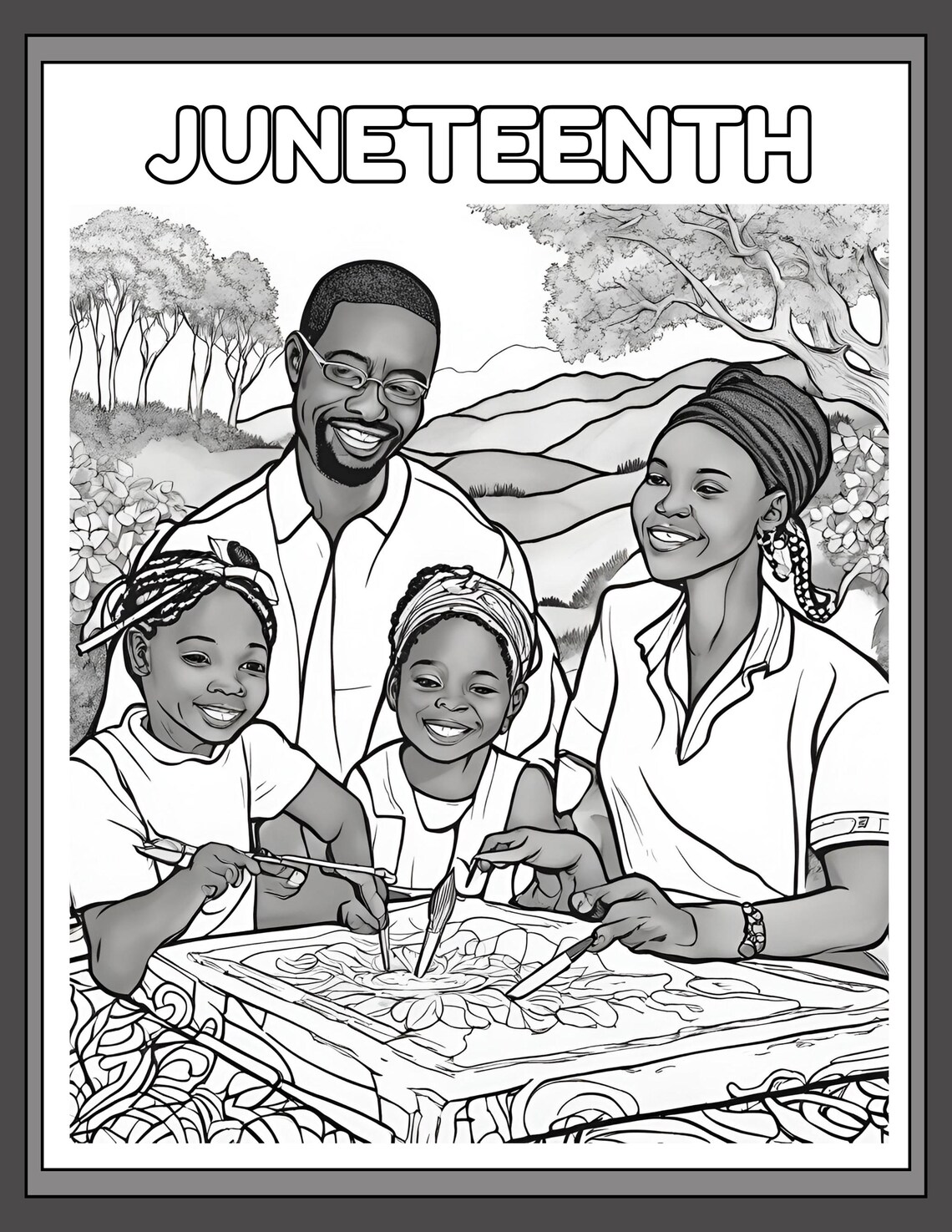 Juneteenth Coloring Pages - Etsy