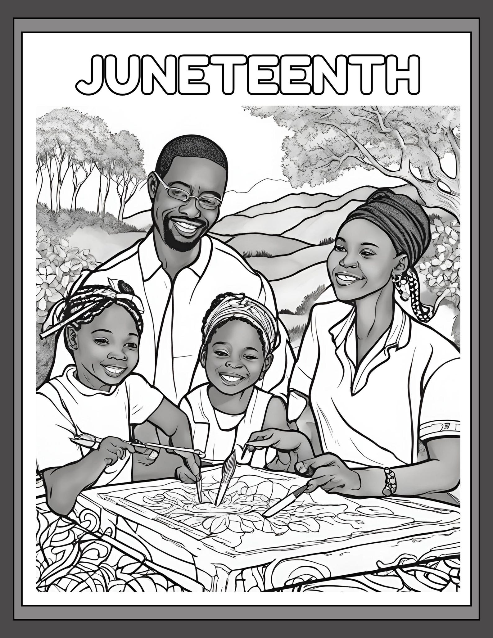 Juneteenth Coloring Pages - Etsy