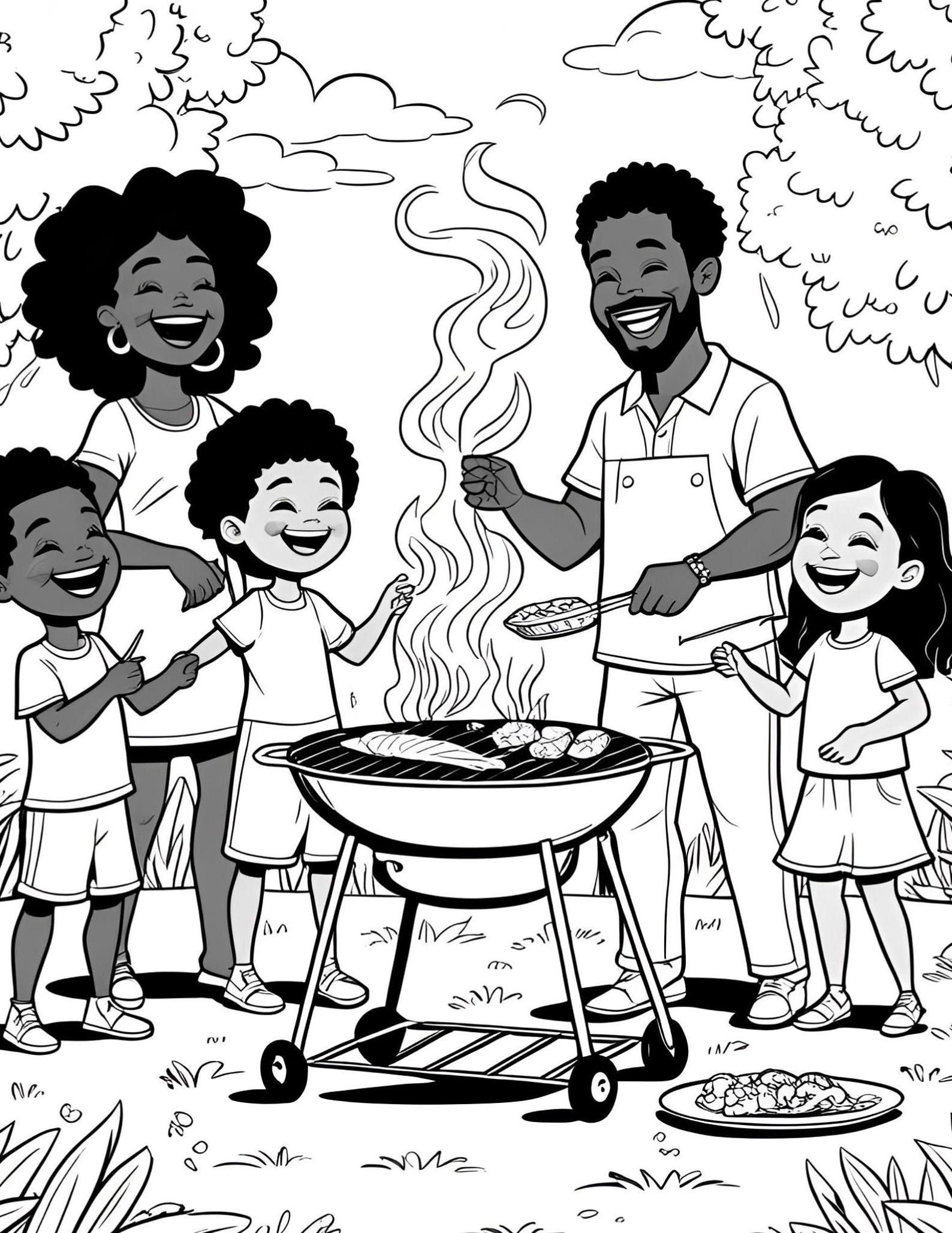 Cookout Coloring Pages - Etsy