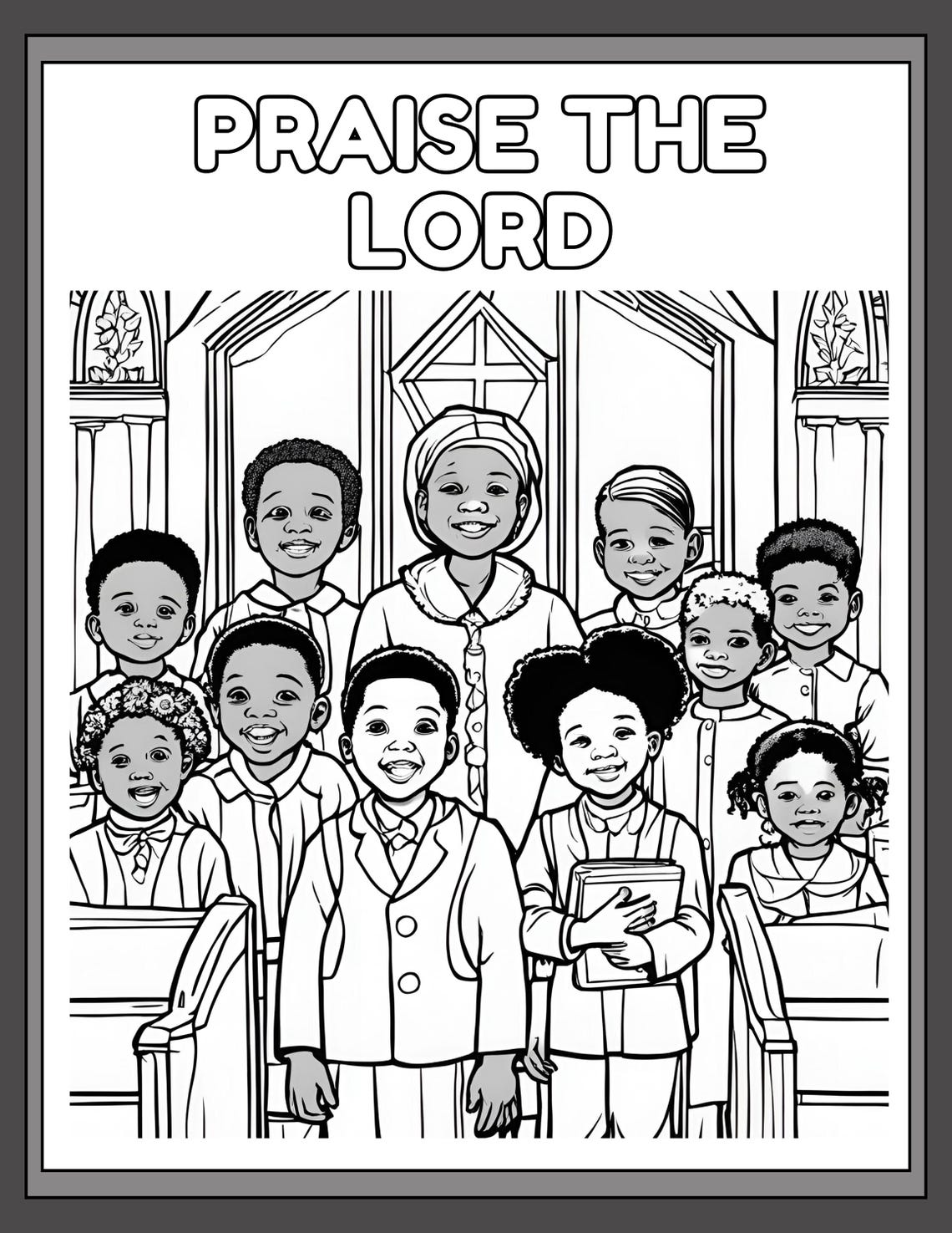 Praise the Lord Coloring Pages 2 - Etsy