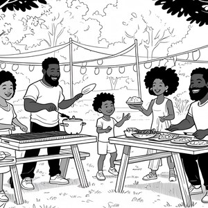 Cookout Coloring Pages - Etsy