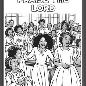 Praise the Lord Coloring Pages 2 - Etsy