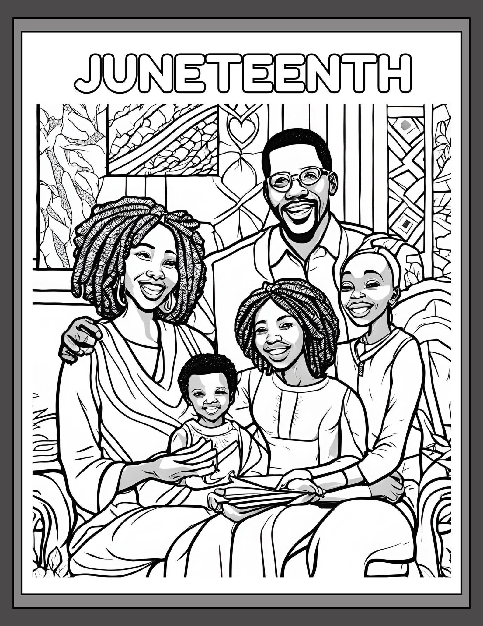 Juneteenth Coloring Pages - Etsy