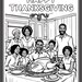 Black Thanksgiving Day Coloring Pages - Etsy