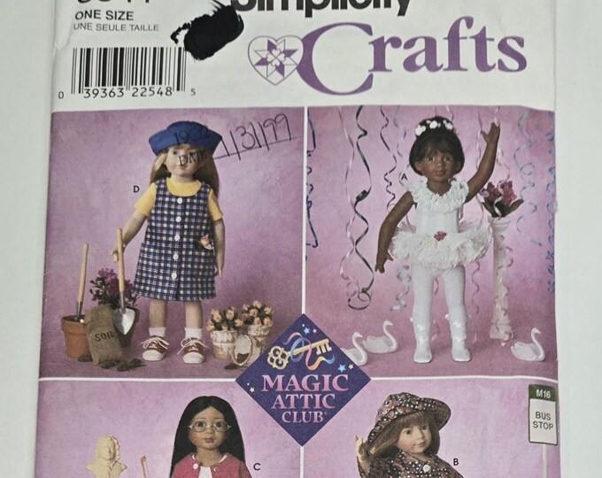 Simplicity Magic Attic Club Sewing Pattern #8541 for Your 18" Doll ...