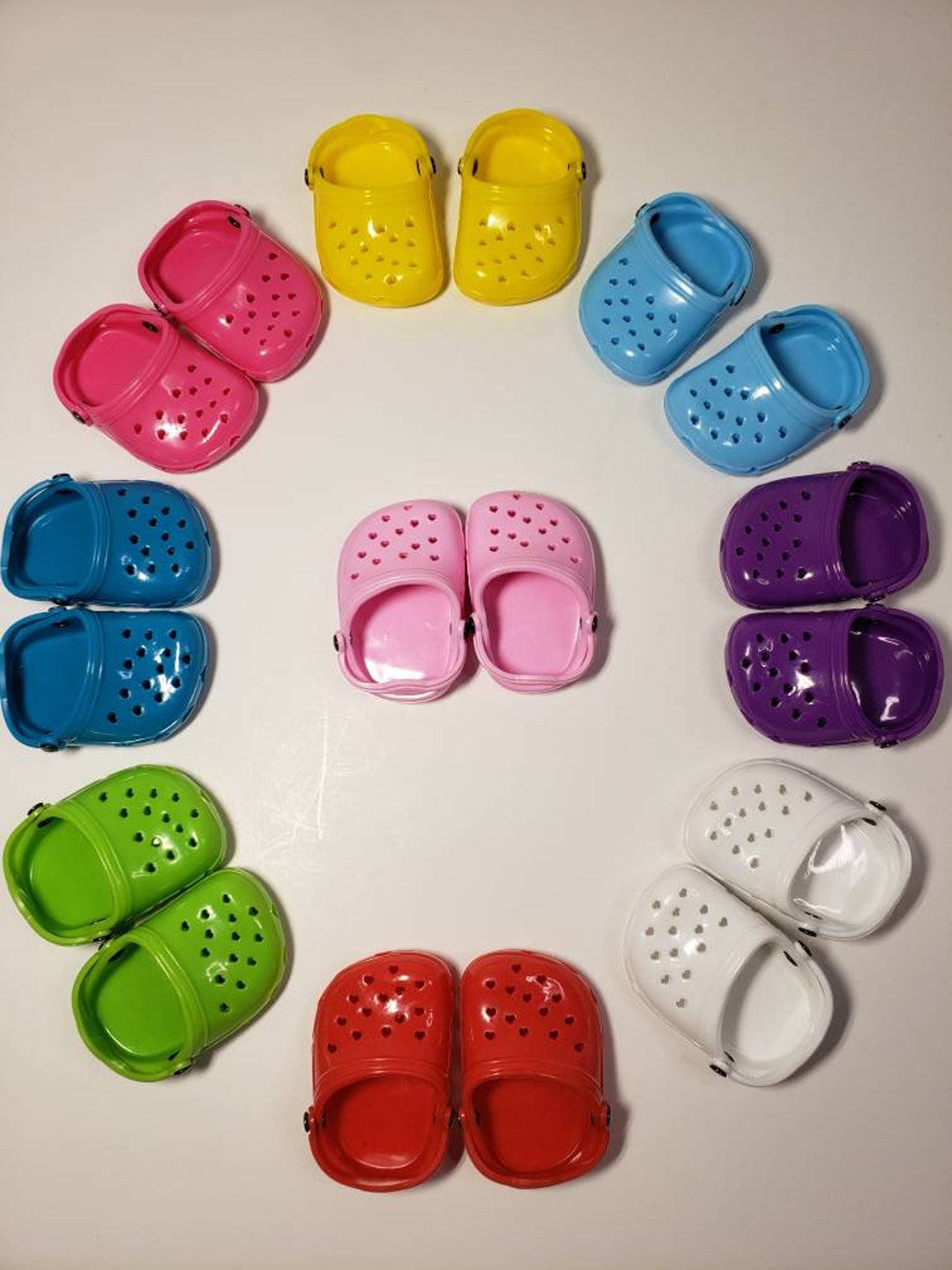 Bright and Colorful Plastic Doll Clogs for Your 18 Doll - Etsy