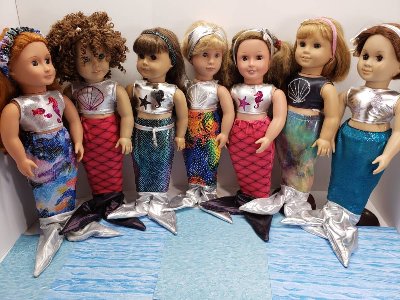 Colorful Doll Mermaid Outfits for Your 18 Doll like | Etsy