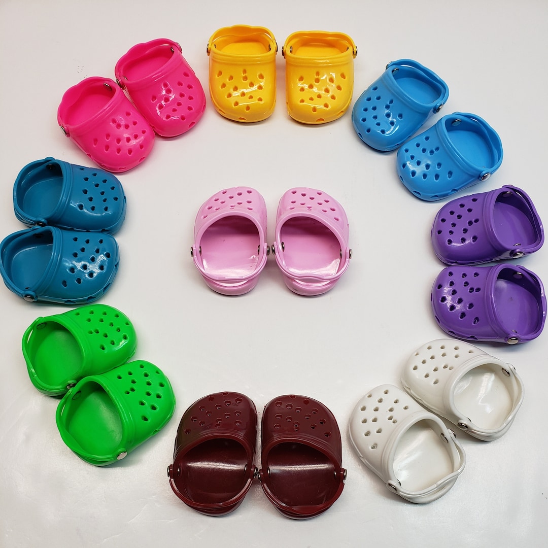 Bright and Colorful Plastic Doll Clogs for Your 18" Doll Like American ...