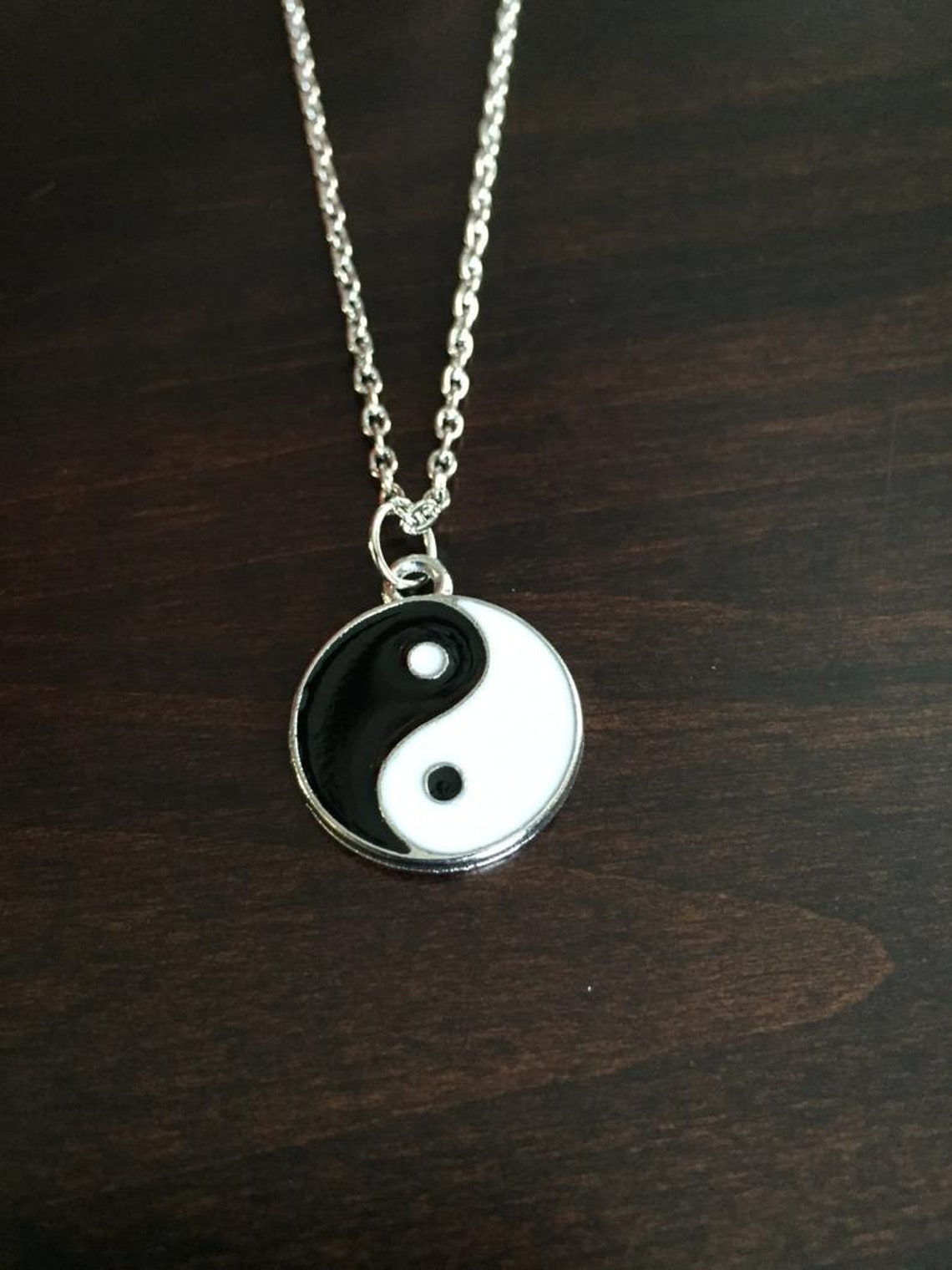 Ying Yang Sterling Silver Chain - Etsy