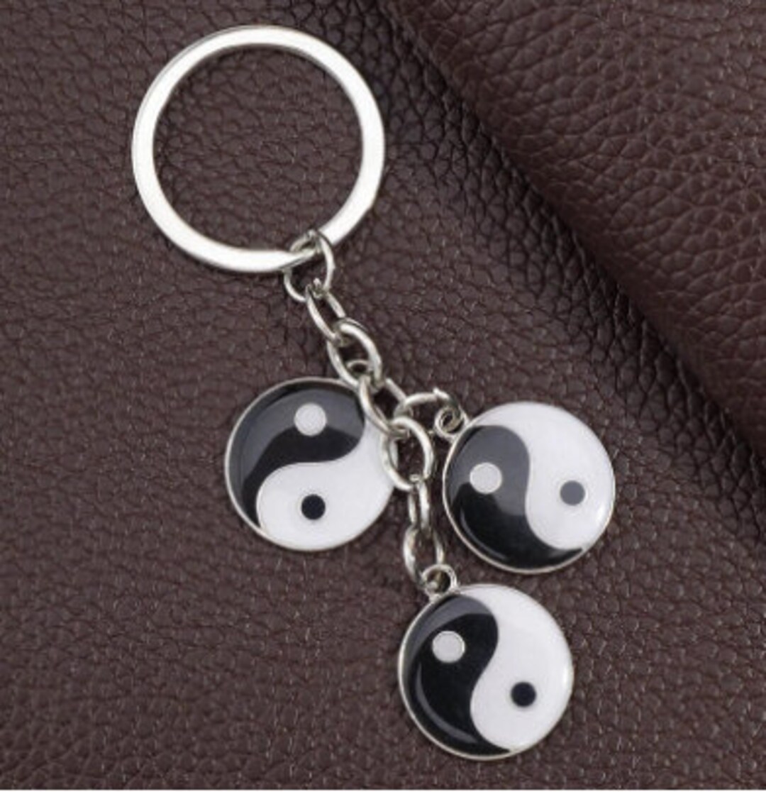 Ying Yang Keychain - Etsy