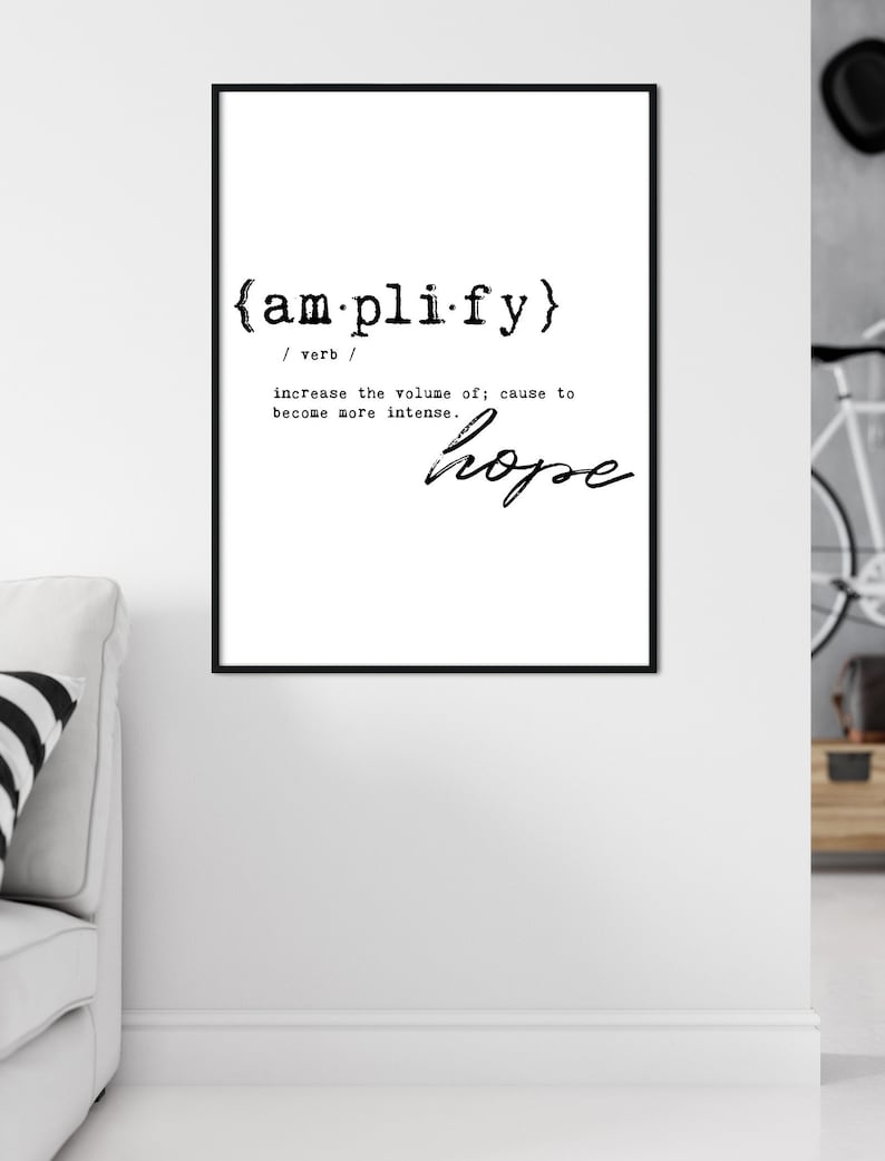 Hope Wall Art Print Hope PRINTABLE Poster Inspirational Wall - Etsy