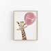 PERSONALIZED Giraffe Print, Giraffe Painting Safari Animal Art Print ...