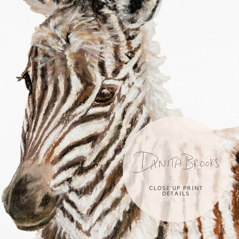 Zebra Painting Zebra Art Print Safari Animal Print Zebra - Etsy