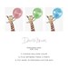 PERSONALIZED Giraffe Print, Giraffe Painting Safari Animal Art Print ...
