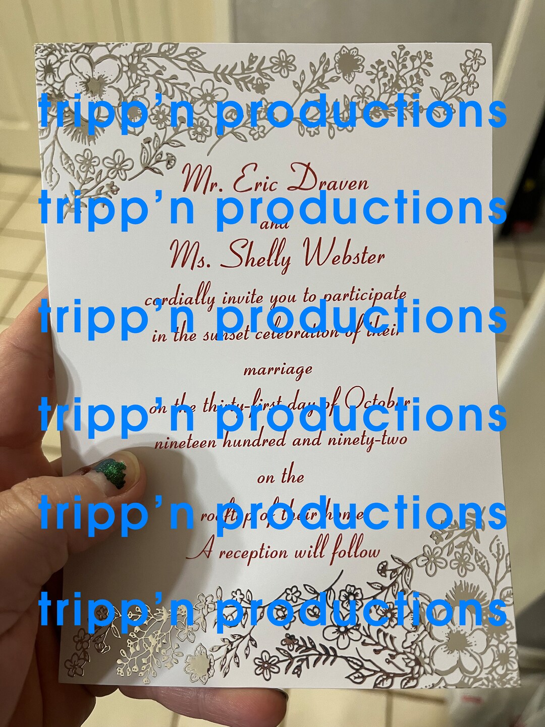 The Crow Eric and Shelly's Wedding Invitation Print - Etsy