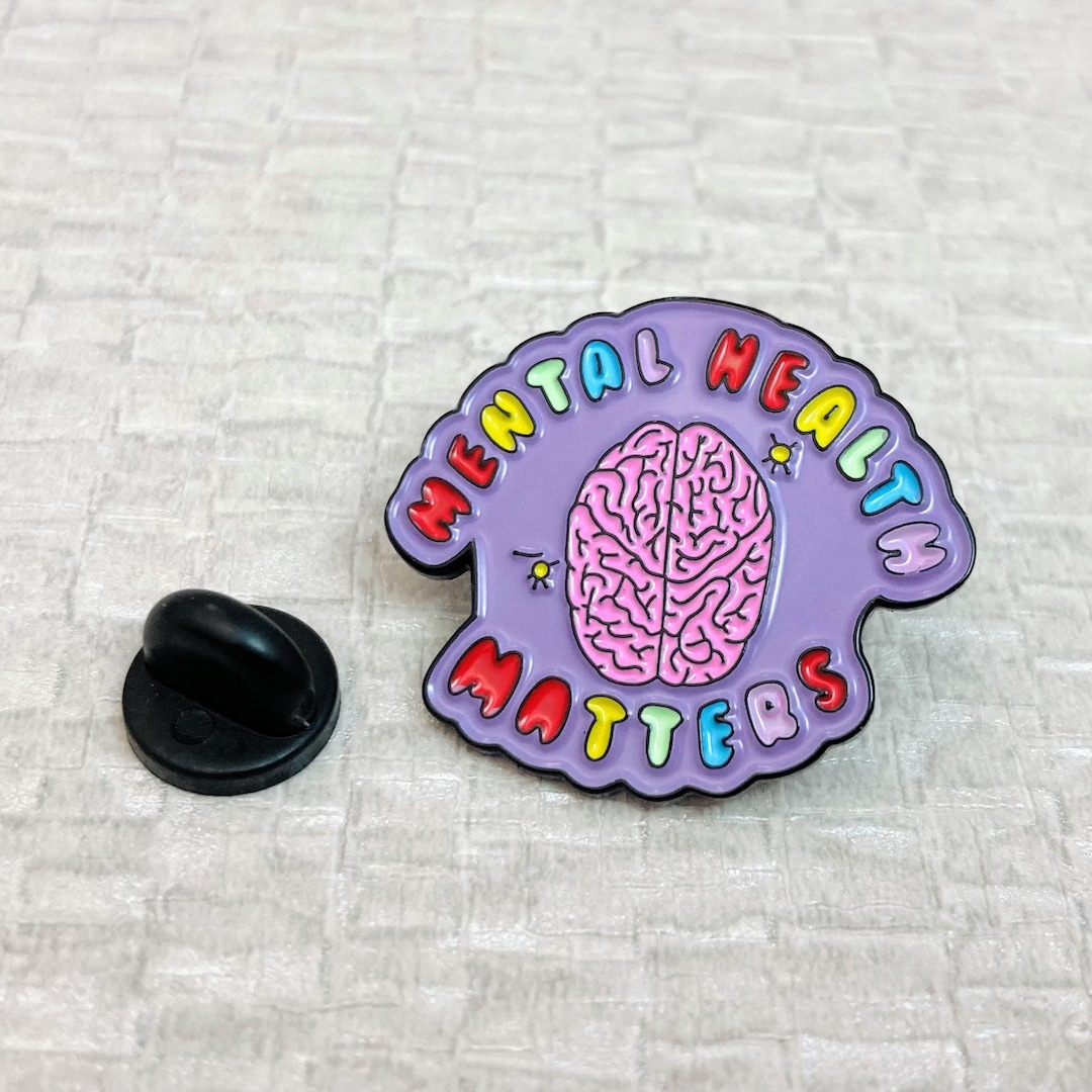 Mental Health Awareness Pin Badge Support Medical Alert ID Accessory ...
