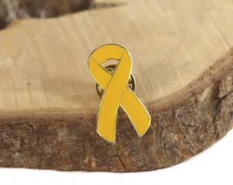 Yellow Ribbon Pin | Etsy