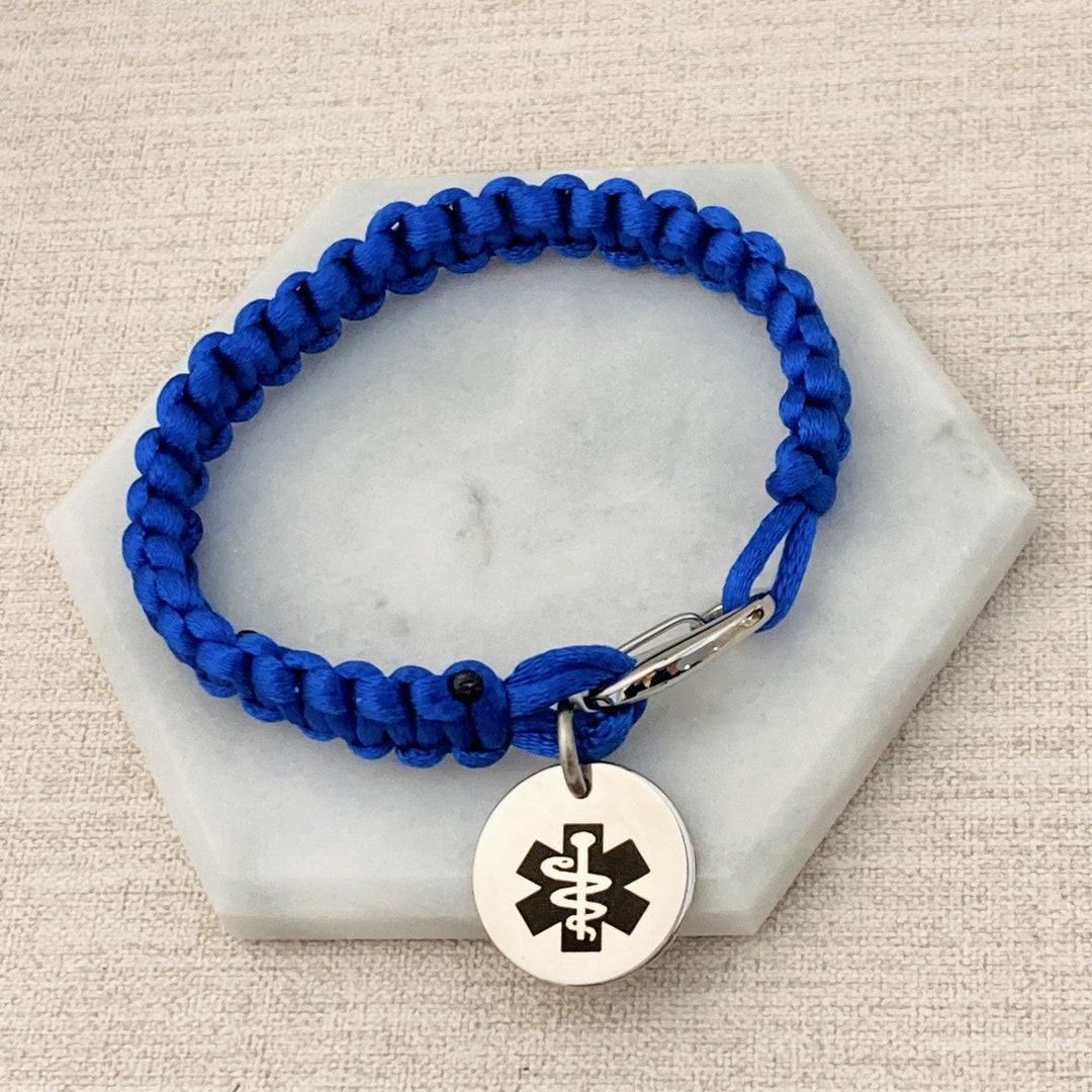 Girls Diabetic Medical Bracelet for Women Ladies Personalised Medic ...