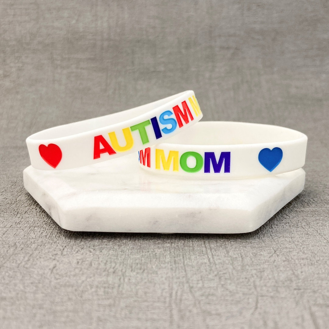 Autism Mom Wristband Aspergers Autistic ASD Pride Support Love ...