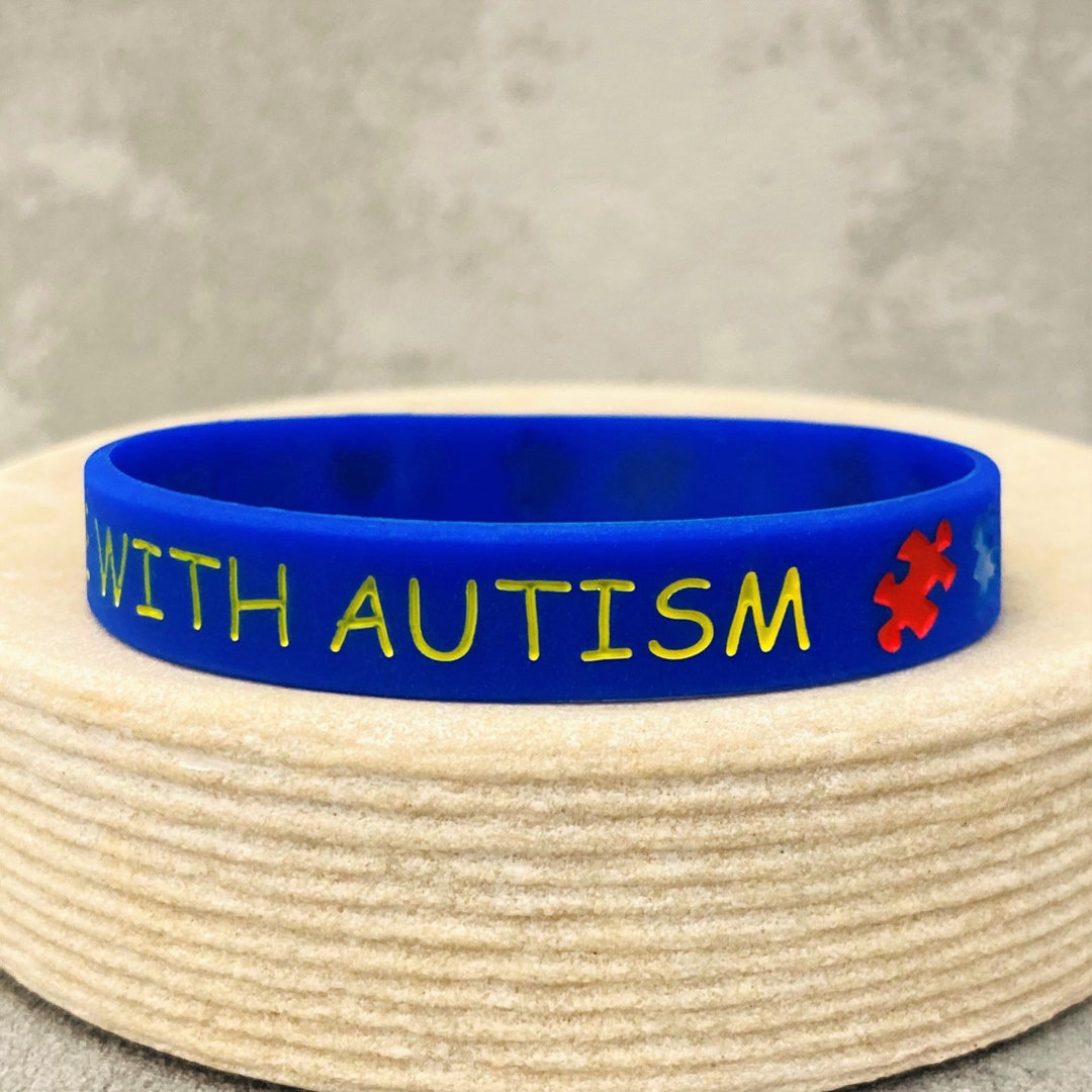 Autistic Awareness Love Wristband Autism Support ASD Aspergers Silicone ...