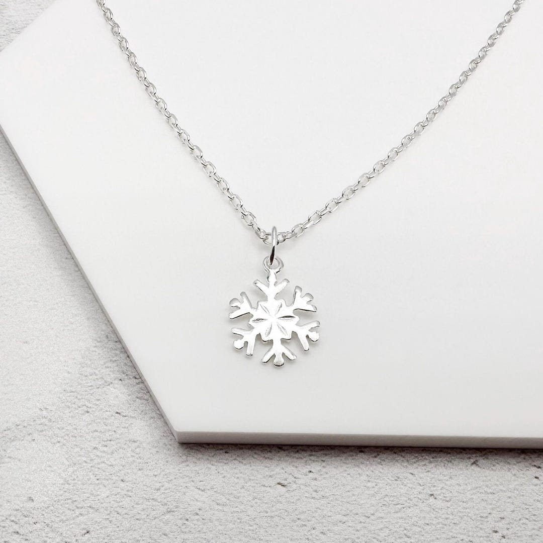 Multiple Sclerosis Awareness Jewellery MS Snowflake Necklace — Sterling ...