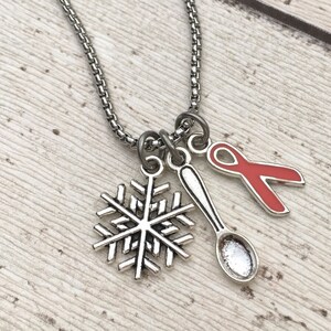 Multiple Sclerosis MS Awareness Necklace Orange Ribbon Spoon - Etsy
