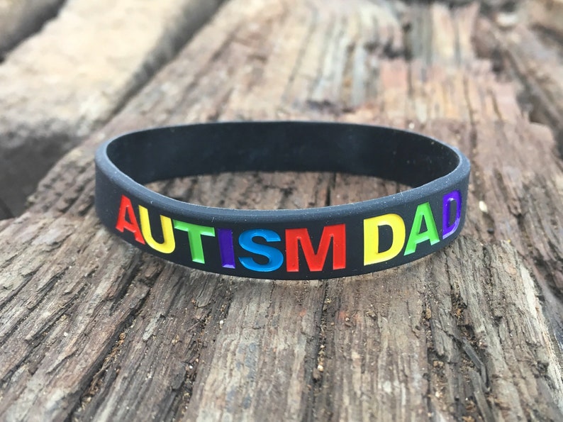 Autism Dad Wristband Aspergers Autistic ASD Pride Support Love | Etsy