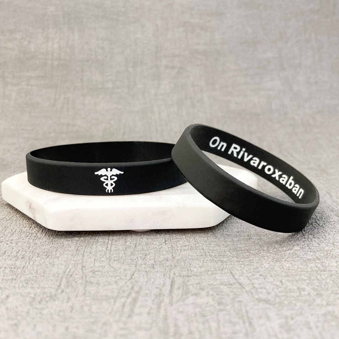 Rivaroxaban Medical Alert Wristband: Hidden Message, Anticoagulant Band ...