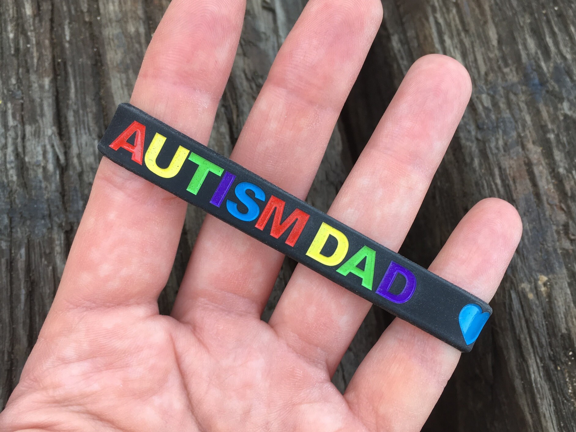 Autism Dad Wristband Aspergers Autistic ASD Pride Support Love | Etsy