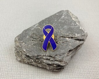 Purple Ribbon Pin | Etsy