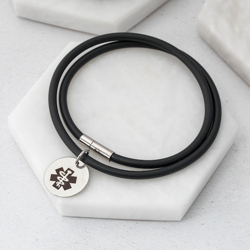Custom Medical Alert Necklace for Women or Men With Free - Etsy
