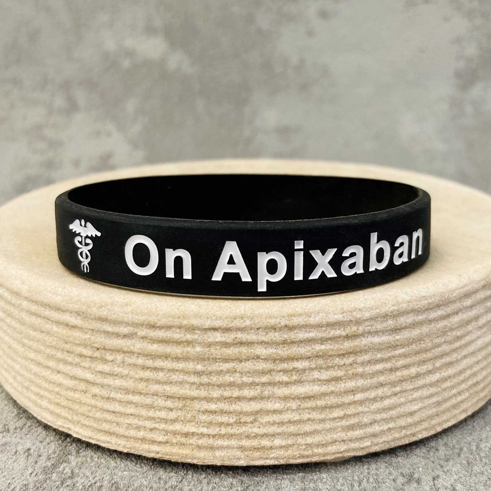 Apixaban Silicone Wristband Set, Anticoagulant Medical Alert (set of 3 ...