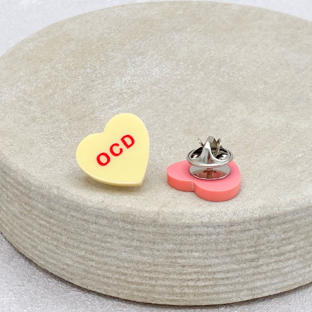 OCD Awareness Pin Badge Button Obsessive Compulsive Disorder Medical ...